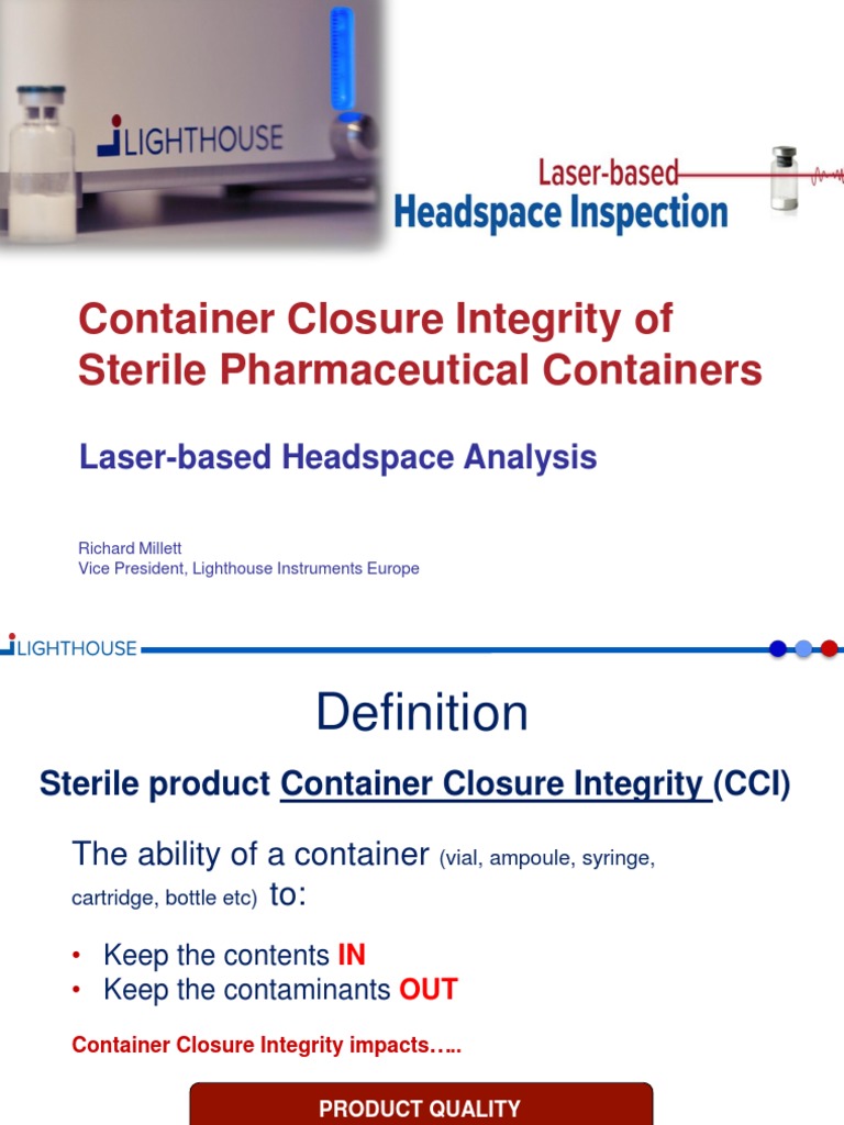 Container Closure Integrity of Sterile Pharmaceutical Containers ...