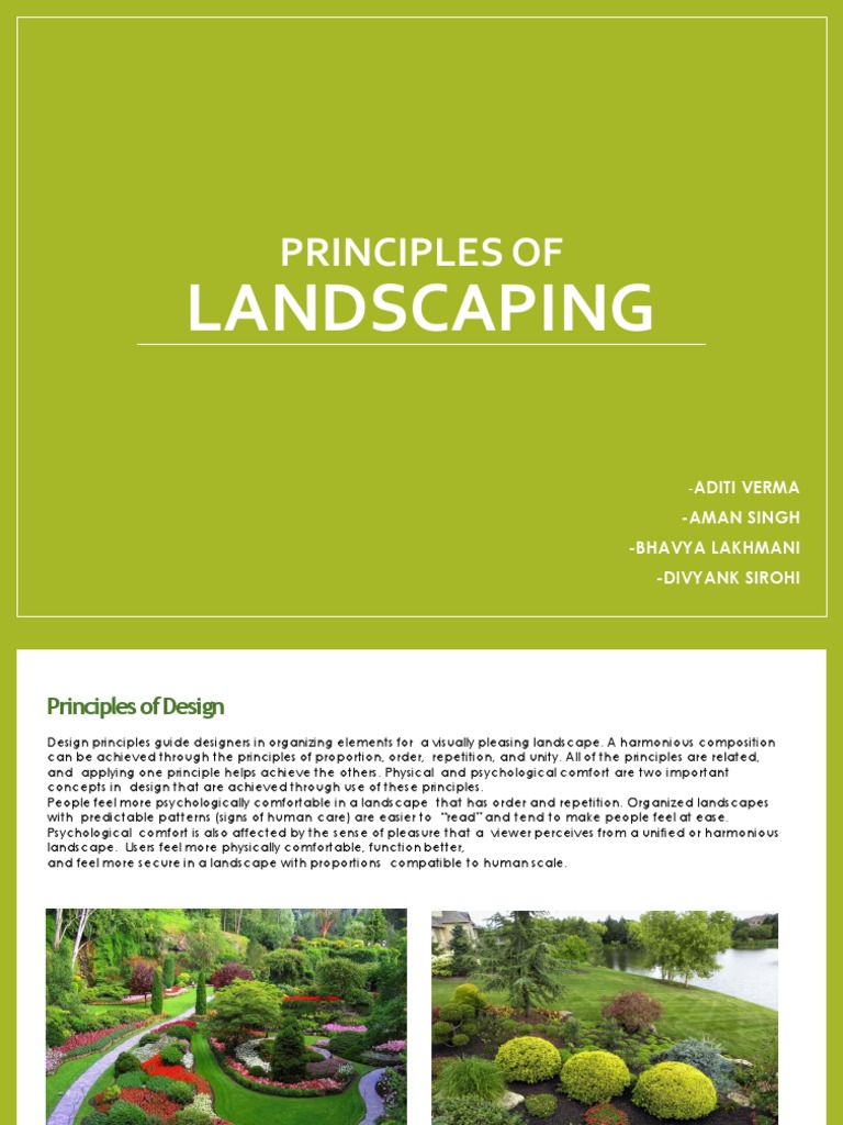 Principles of Landscape | PDF | Composition (Visual Arts) | Nature
