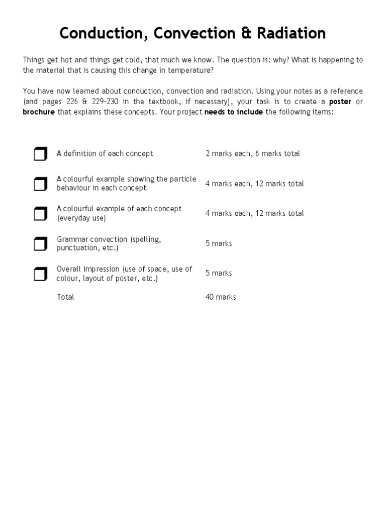 Heat Transfer Poster Brochure | PDF | Thermal Conduction | Heat
