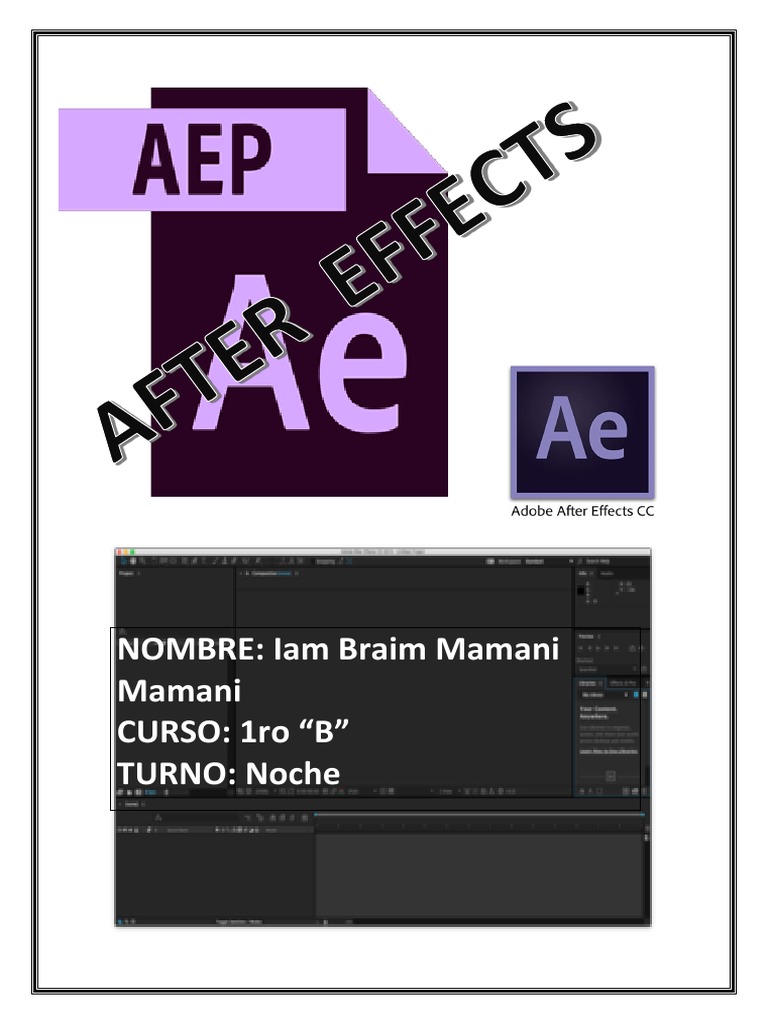 After Effects | PDF | Tecnología digital | Informática
