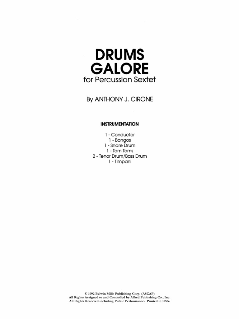 Drums Galore Unlocked | PDF
