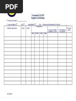 Formulario SCI - 207 Registro de Víctimas: Instructivo | PDF