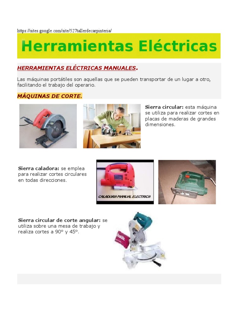 Herramientas Eléctricas Manuales | PDF | Herramientas | Equipo