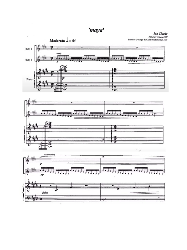 Maya Flute Duet PDF | PDF