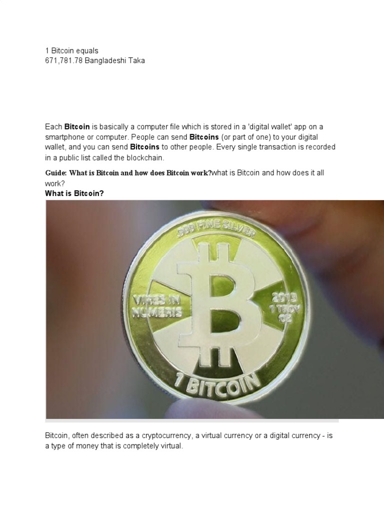 Guide: What Is Bitcoin and How Does Bitcoin Work? What Is Bitcoin ...