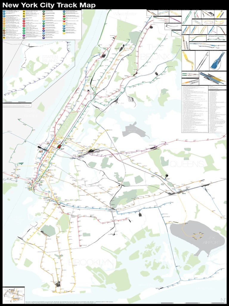 NYC Full Trackmap | PDF | Metro North Railroad | Long Island Rail Road