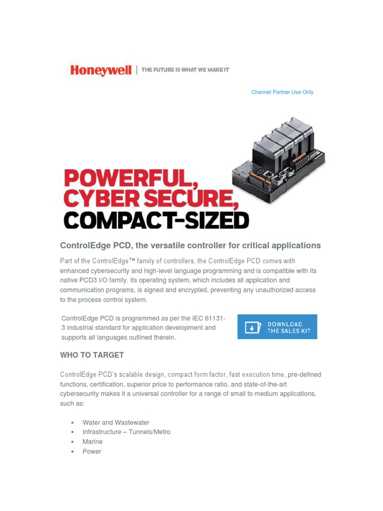 ControlEdge PCD - Powerful, Cyber Secured and Compact Sized - Read More ...