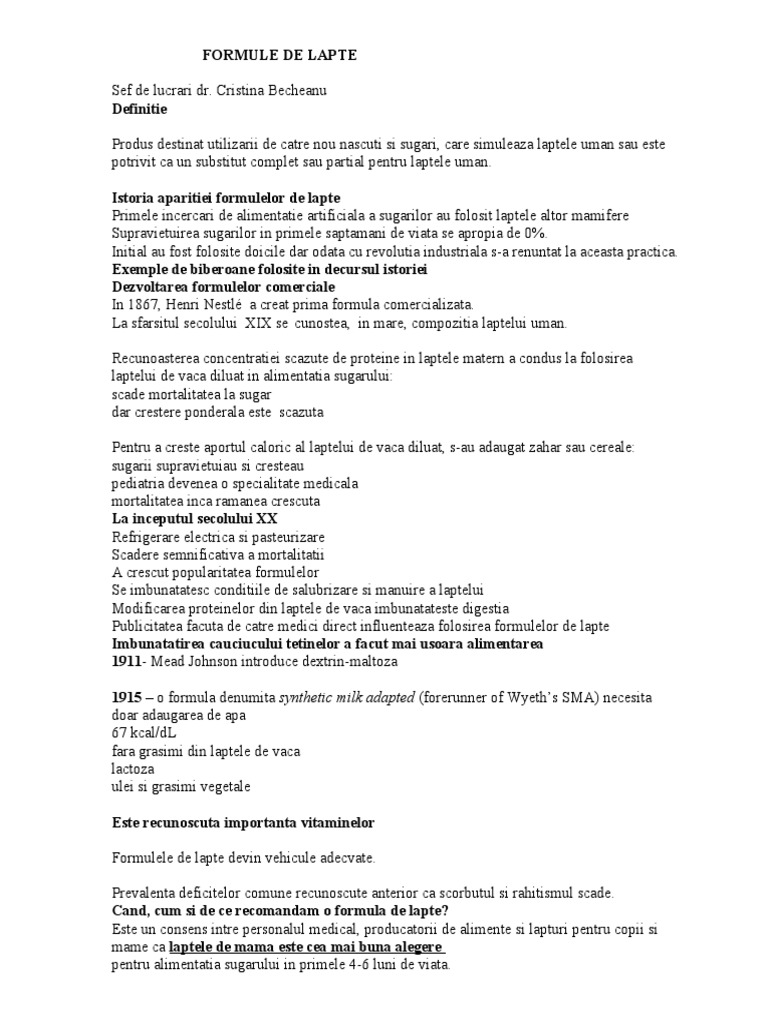 3b.FORMULE DE LAPTE | PDF