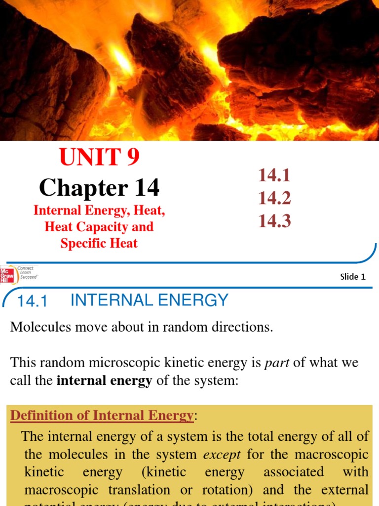 UNIT 9-PHY 131-Chapter 14-Heat-Students | PDF | Molecules | Heat