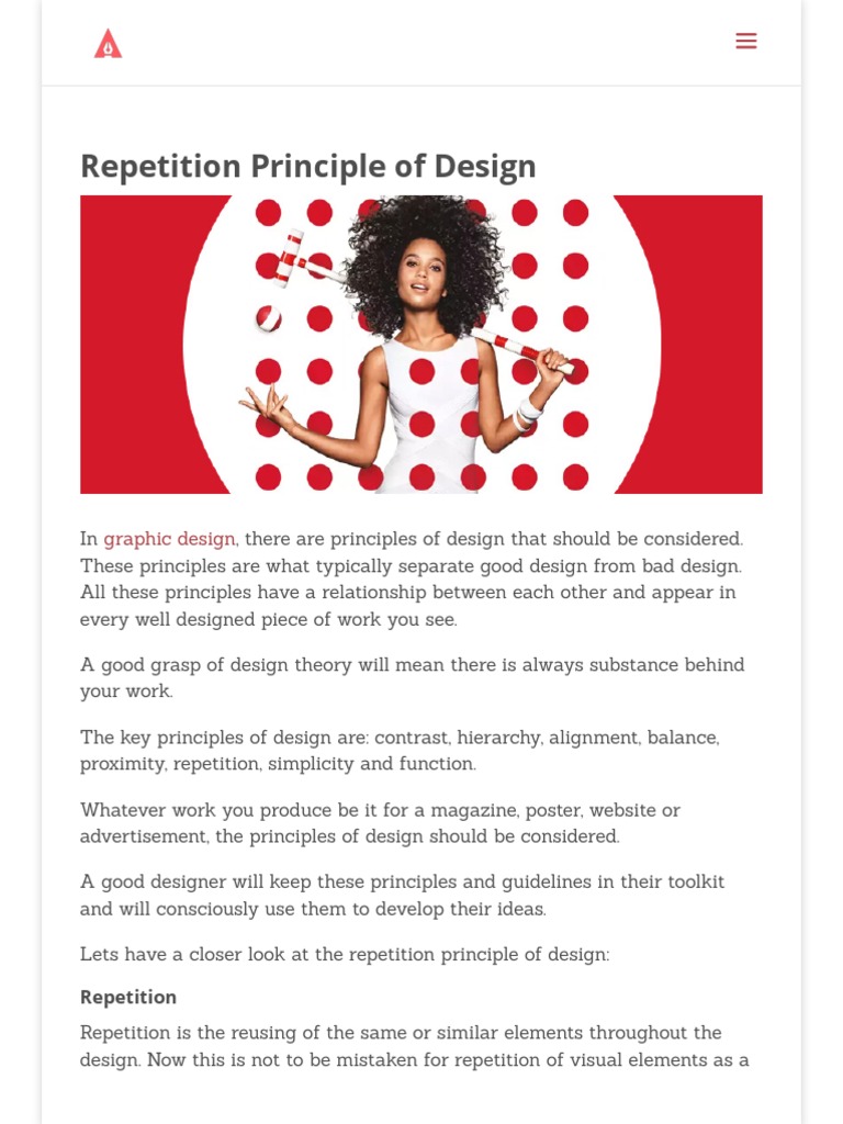 Repetition Principle of Design | PDF | Graphic Design | Design