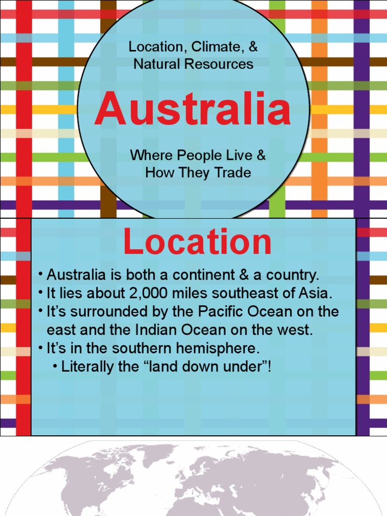 Australia Location Climate Natural Resources Studet Power Point | PDF ...