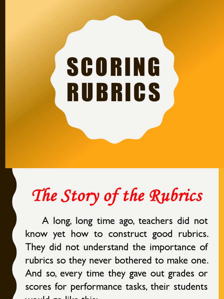 Scoring Rubrics Reference | PDF | Rubric (Academic) | Learning