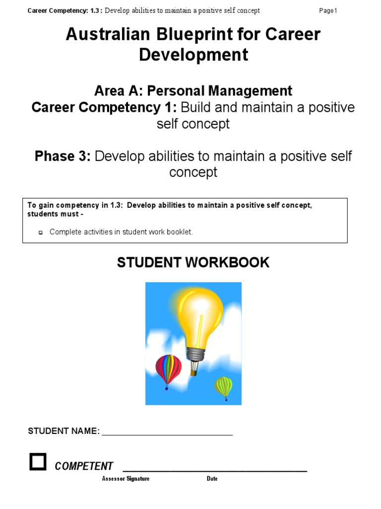 Australian Blueprint For Career Development | PDF | Self Concept | Goal