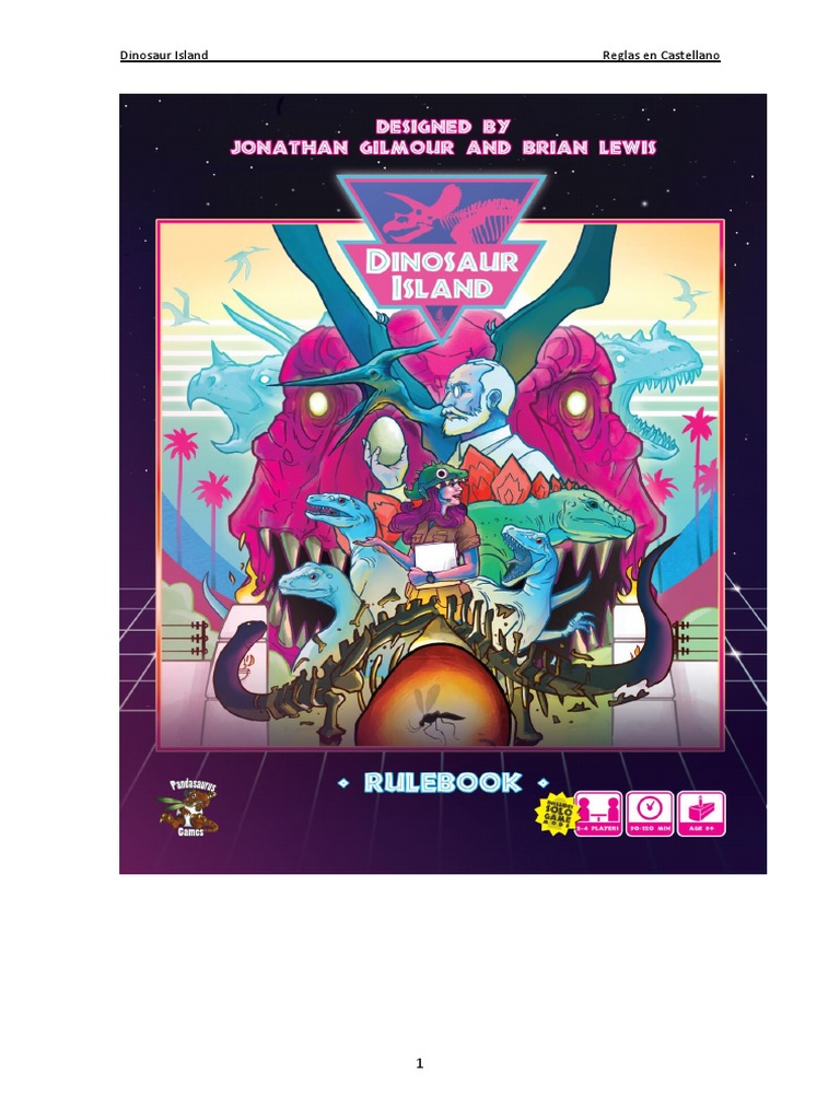 Reglas de Dinosaur Island en Castellano | PDF | Dinosaurios | Adn