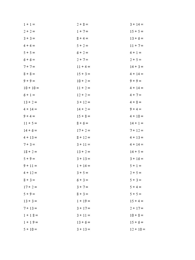 Sabiranje Drugi Razred Vezbanje | PDF
