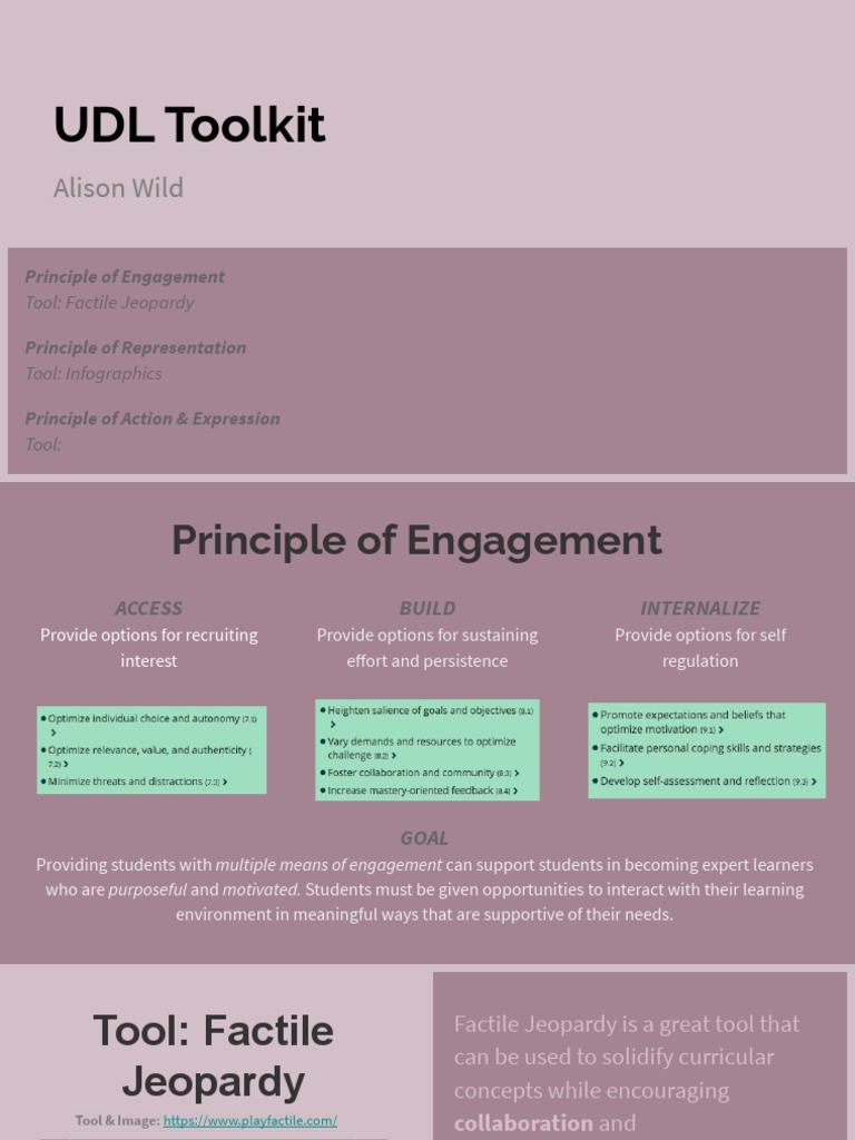 Udl Toolkit | PDF | Infographics | Executive Functions