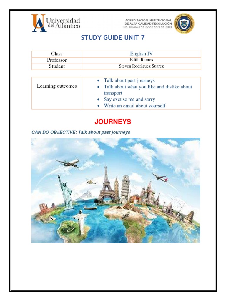 Study Guide Unit 7 2020-2 (ULTIMA) | PDF | Train | Ferry