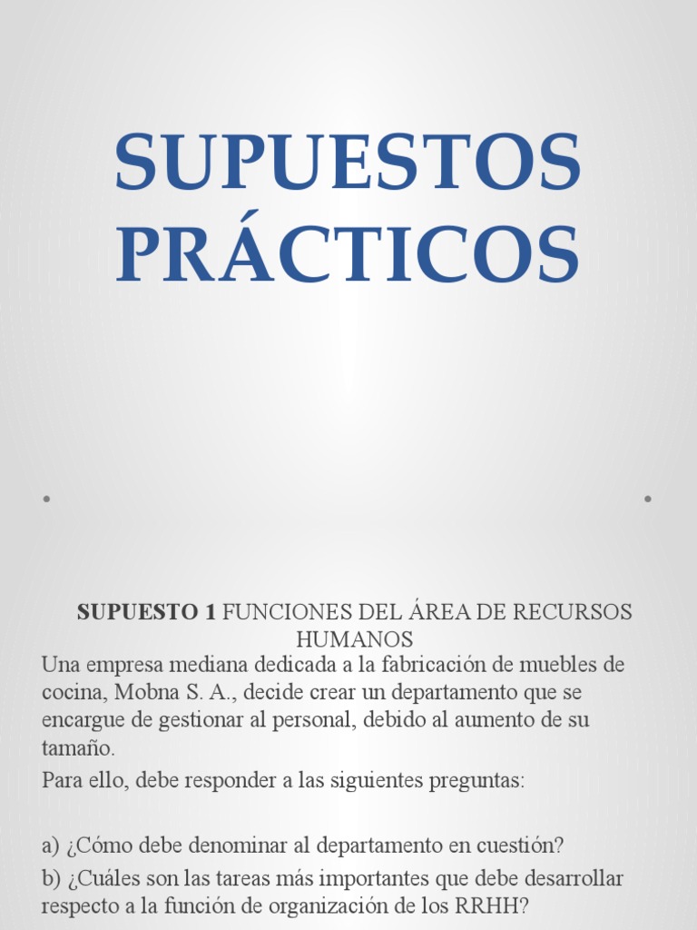 3.2. - Supuestos Prácticos | PDF