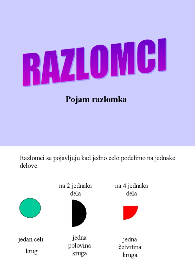 Razlomci | PDF