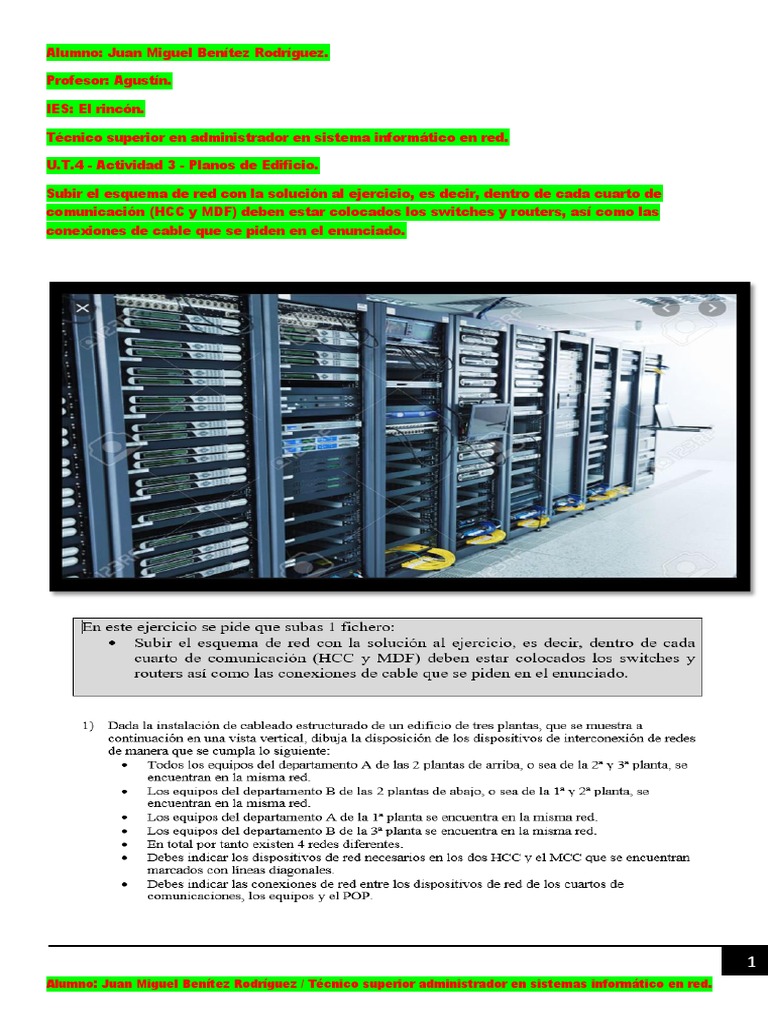 UT04 Tarea 4 Ejercicio 3 PDF | PDF | Arquitectura de internet | Protocolos de internet