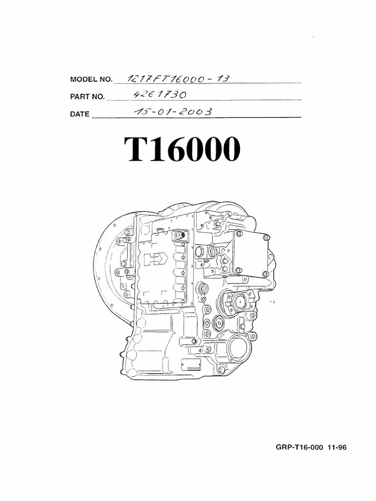 Dana (Spicer Clark Hurth) t16000 Transmissija PDF | PDF