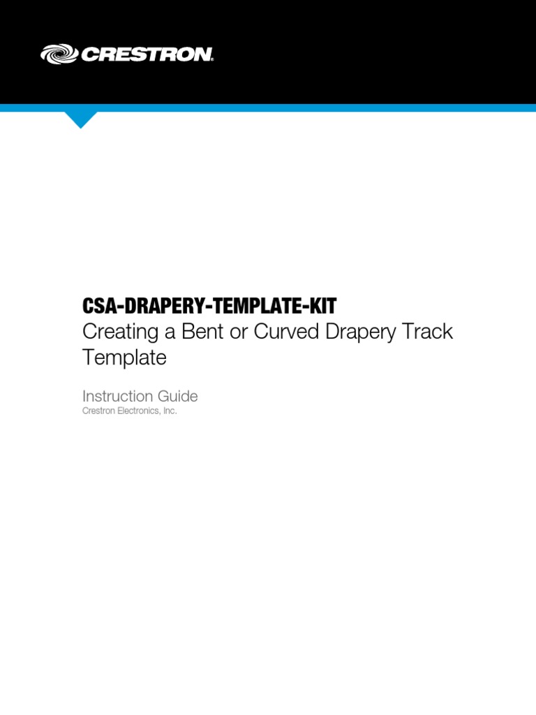 Csa-Drapery-Template-Kit: Creating A Bent or Curved Drapery Track ...