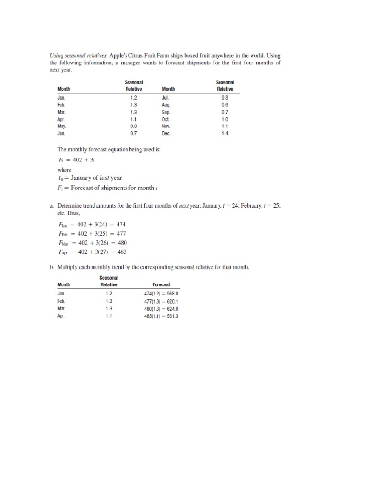 Forecasting Problems | PDF