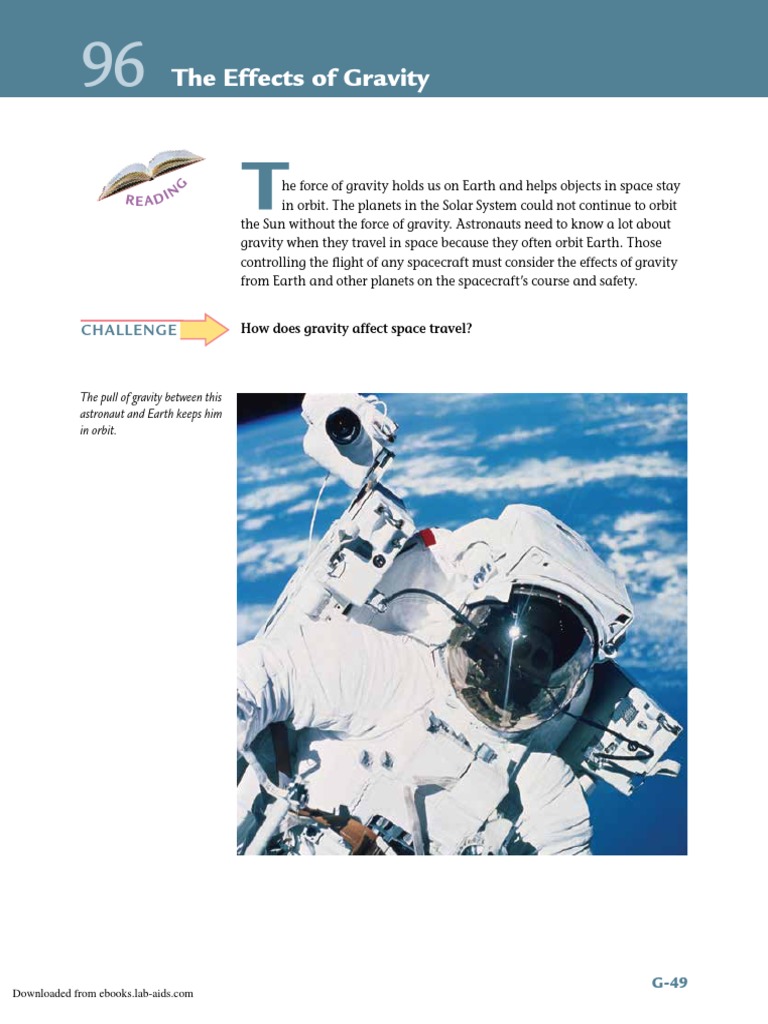 96 The Effects of Gravity | PDF | Gravity | Weightlessness
