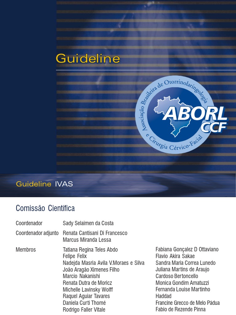 Guia de Adenoamigdalectomia Pediátrica | PDF | Ronco | Apneia do sono