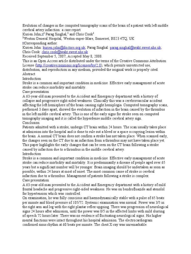 Rescue1 Asd | PDF | Stroke | Ct Scan