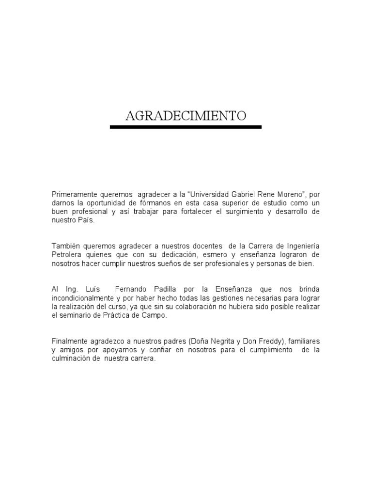 AGRADECIMIENTO | PDF