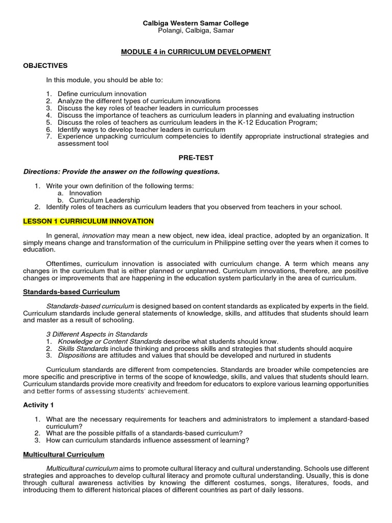Calbiga Western Samar College: Directions: Provide The Answer On The Following Questions ...