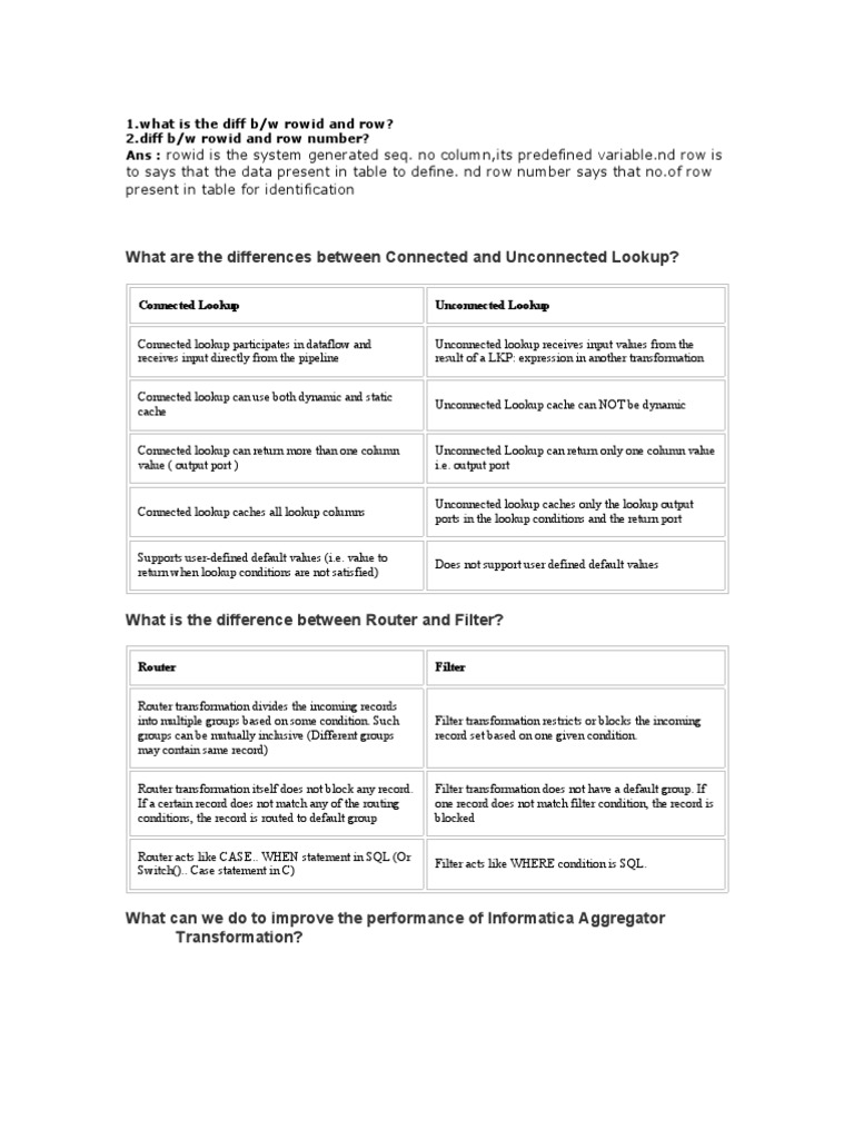 What Are The Differences Between Connected and Unconnected Lookup ...