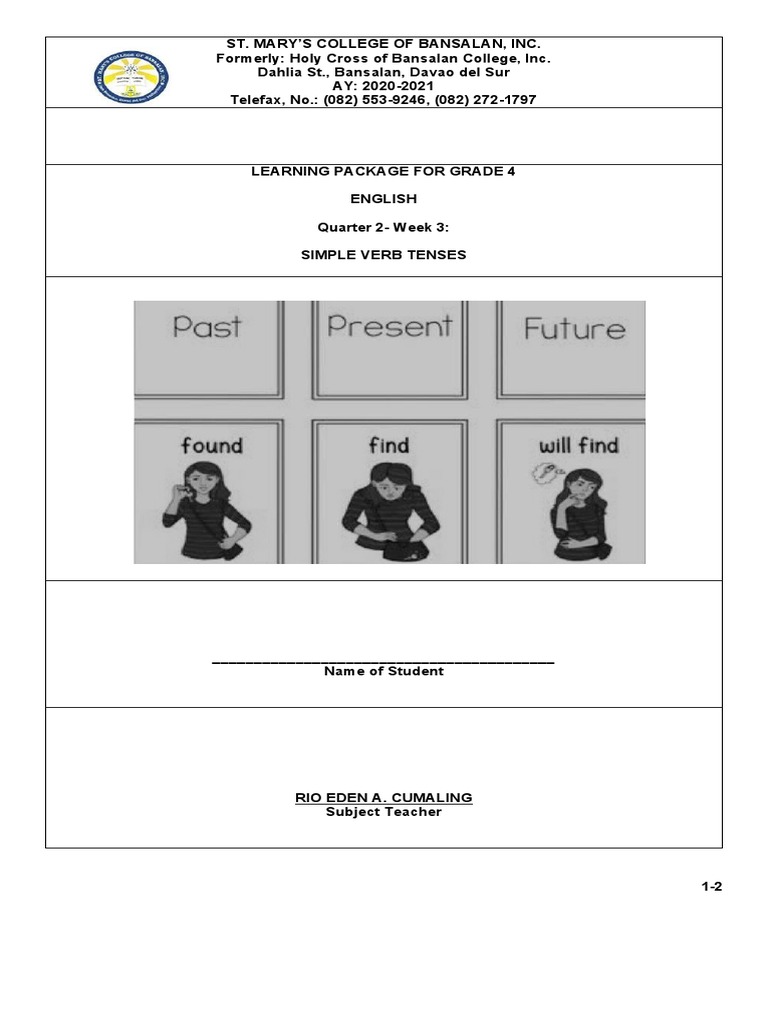 Module in English 4 Q2 | Download Free PDF | Verb | Adjective