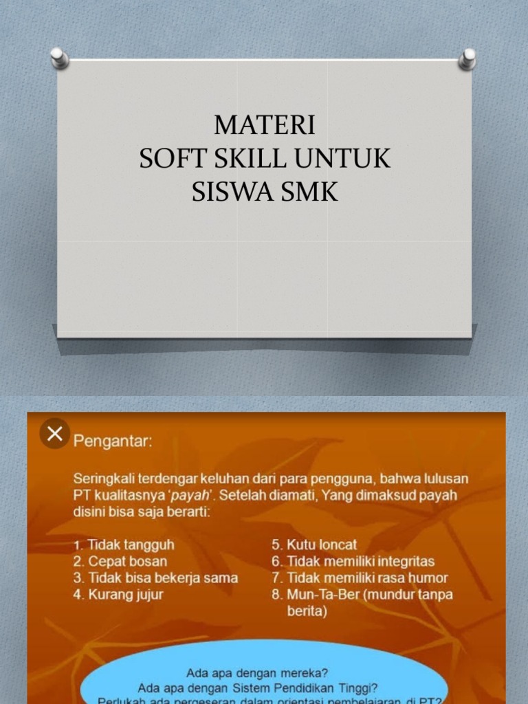 Materi Soft Skill | PDF | Karier & Perkembangan | Pengembangan Diri