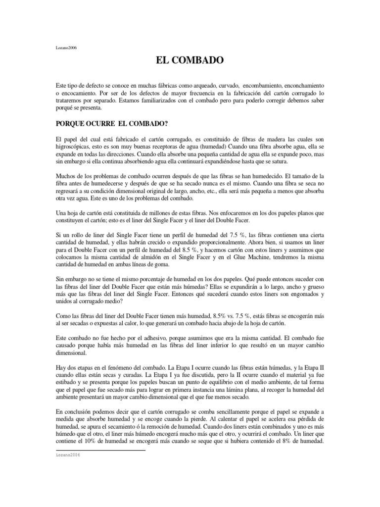 Combado | PDF | Papel | Vapor