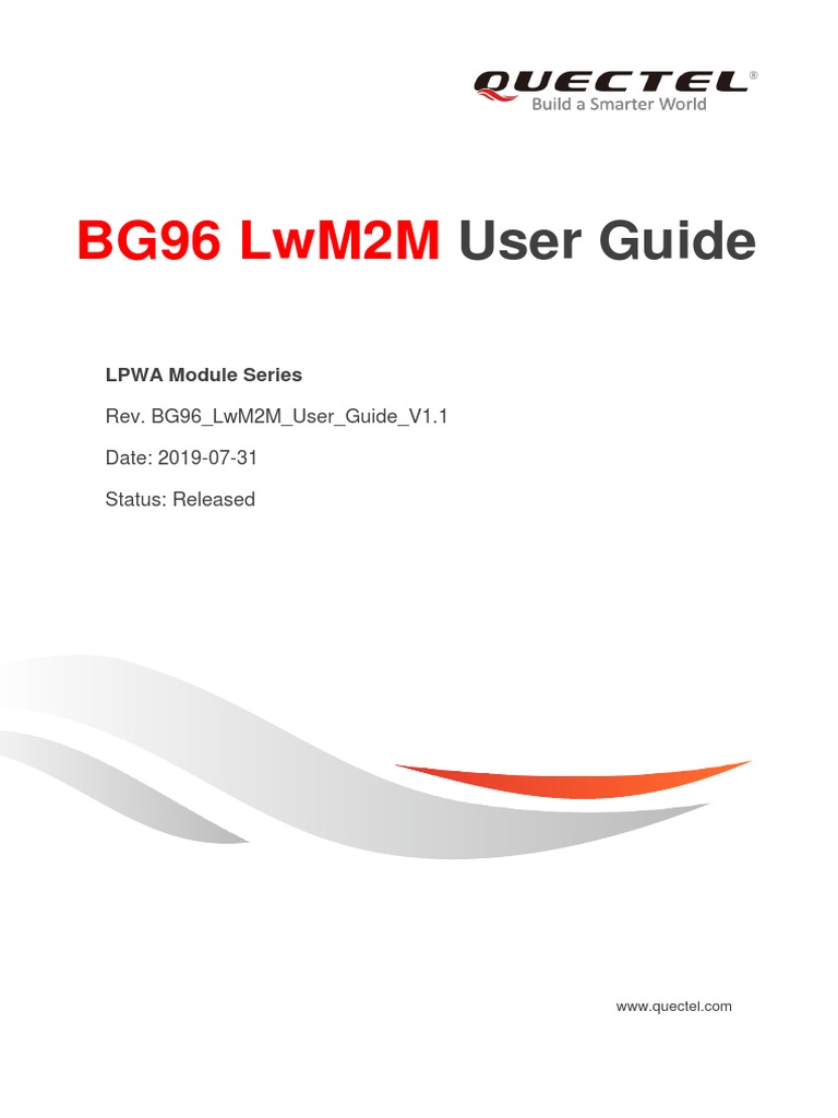Quectel BG96 LwM2M User Guide V1.1 | PDF | Server (Computing ...