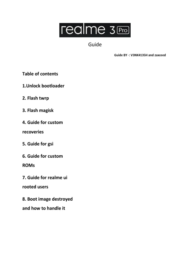 Flashing - Guides Real Me 3 Pro | PDF | Booting | Read Only Memory