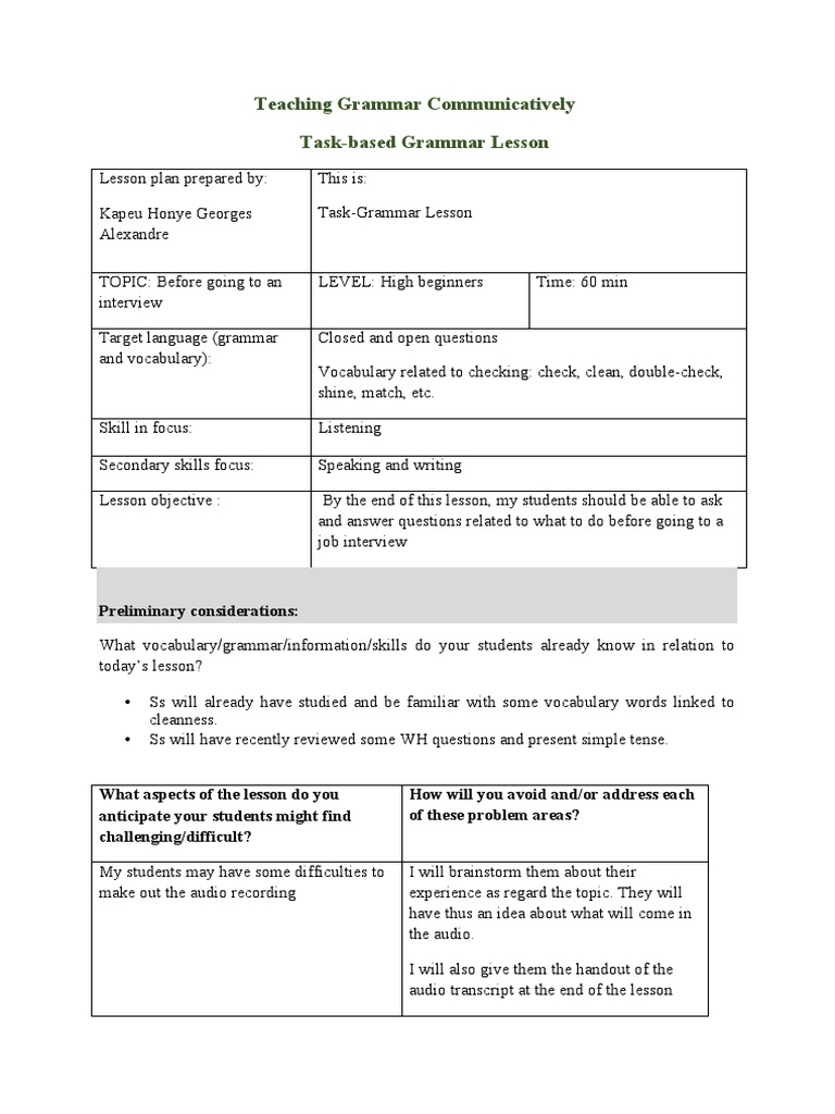 Teaching Grammar Communicatively | PDF | Question | Vocabulary