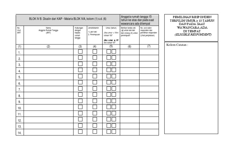 Form Eligible Responden | PDF