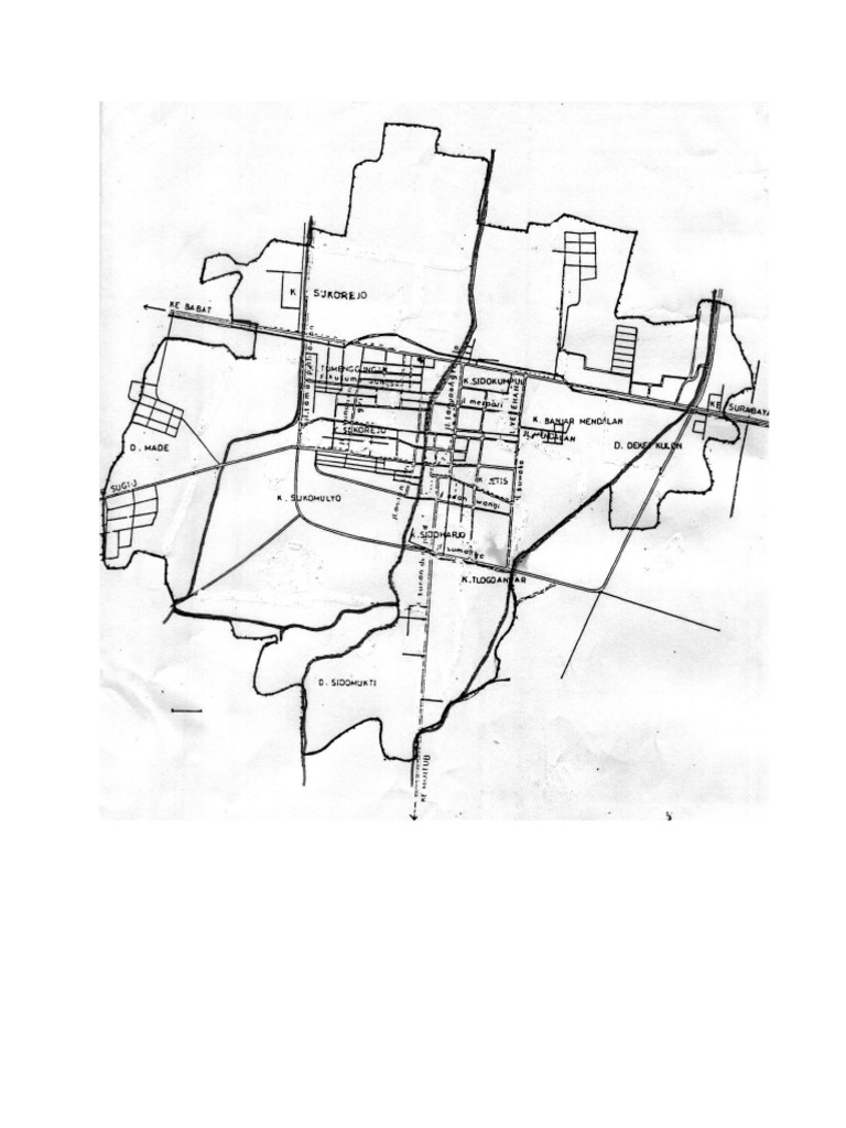 Peta Kota Lamongan | PDF