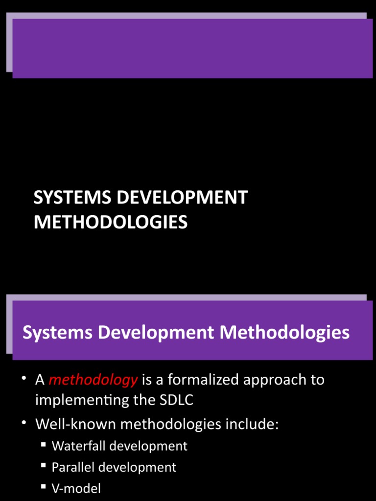 Chapter 2 System Development Methodologies | PDF | Software Prototyping | Software Development ...