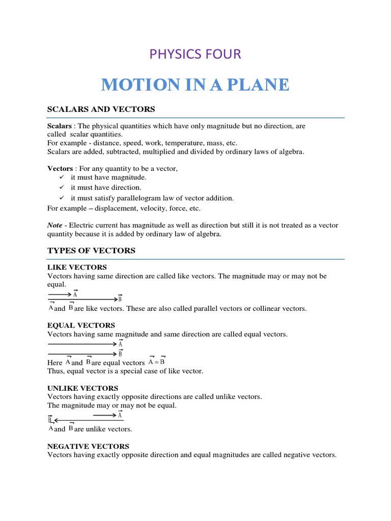 Physics 4 | PDF | Acceleration | Euclidean Vector Physics 4 | PDF | Acceleration | Euclidean Vector