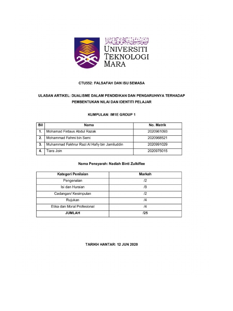 Contoh Artikel Review Ctu | PDF