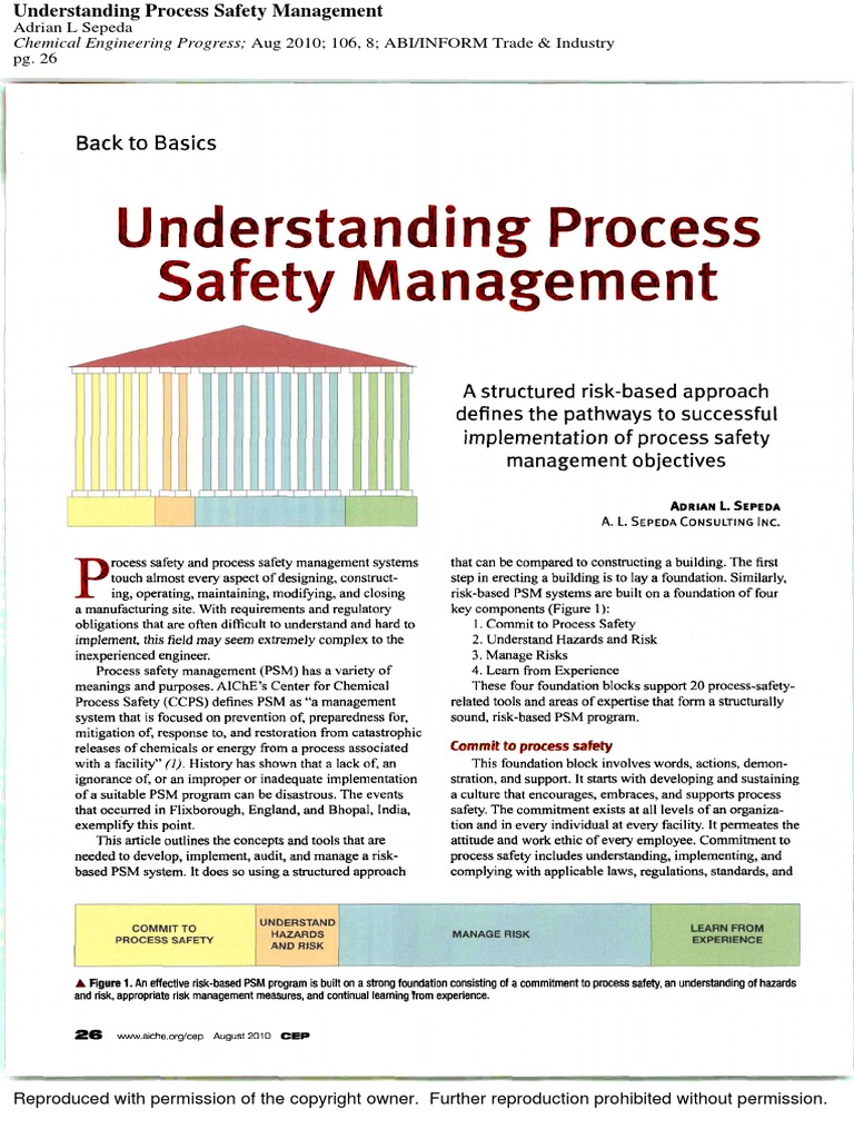Understanding Process Safety Management | PDF