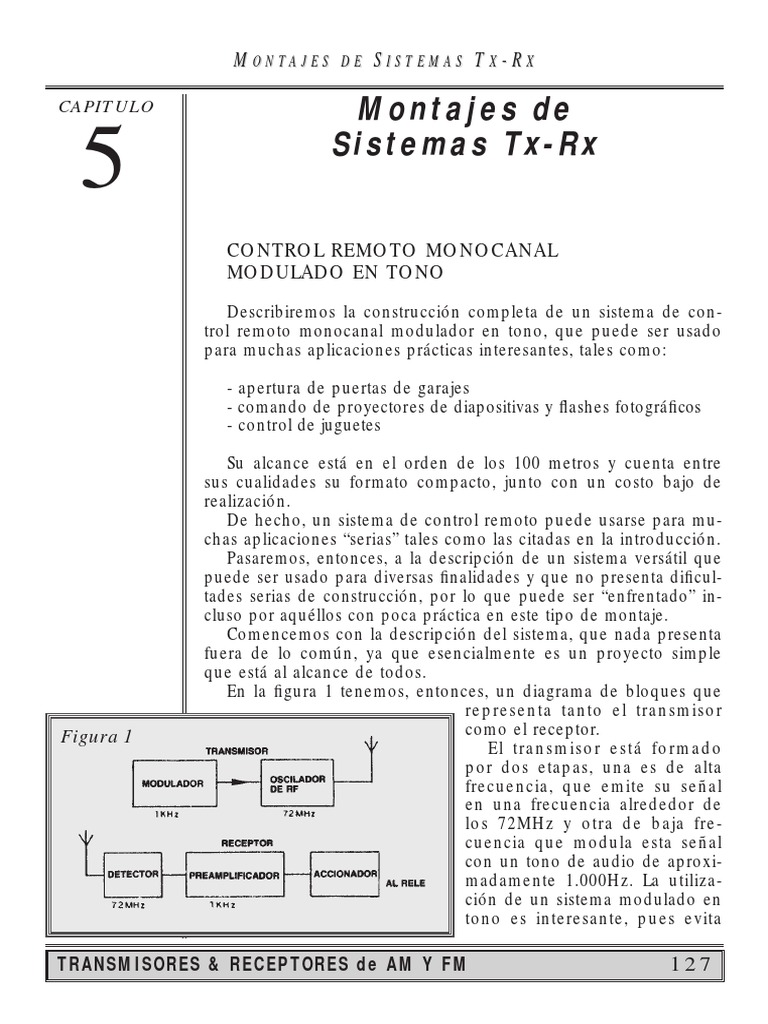Leccion 5 - Sistemas TX-RX | PDF | Transmisor | Relé