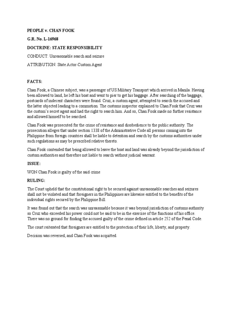 People v. Chan Fook | PDF