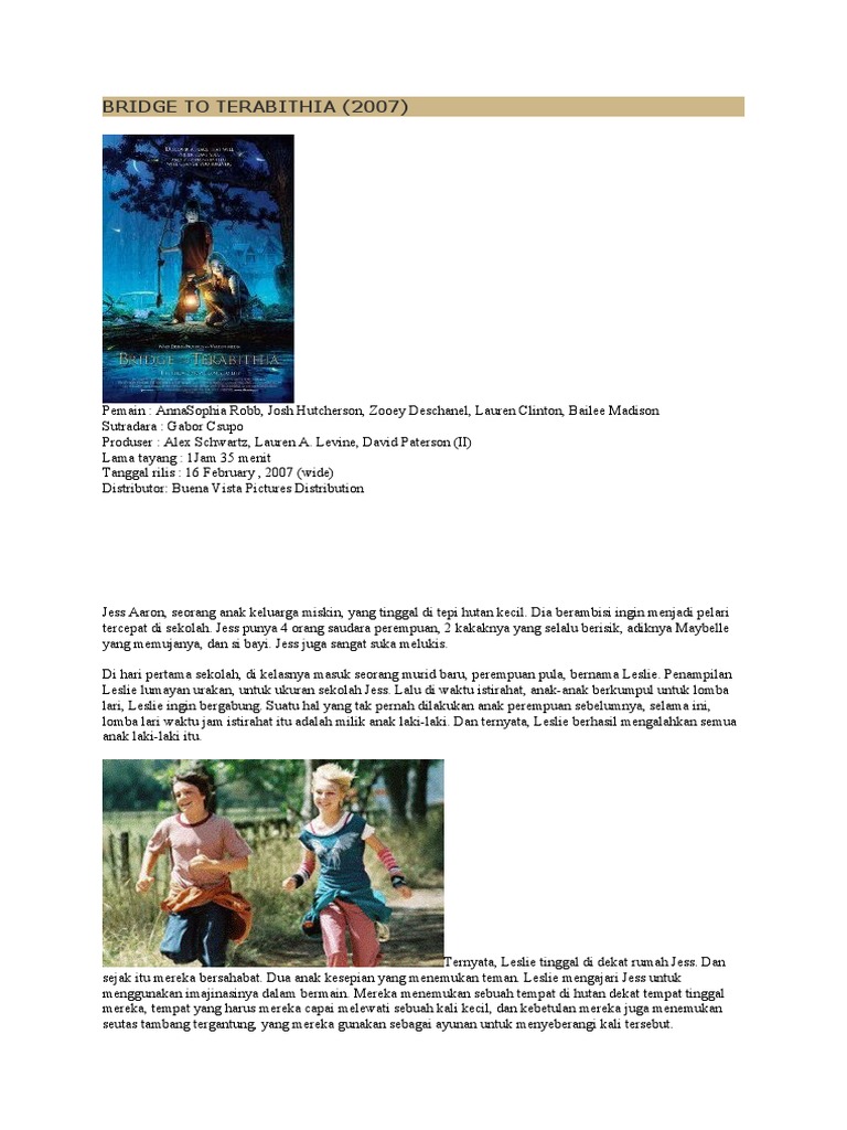 Bridge To Terabithia | PDF