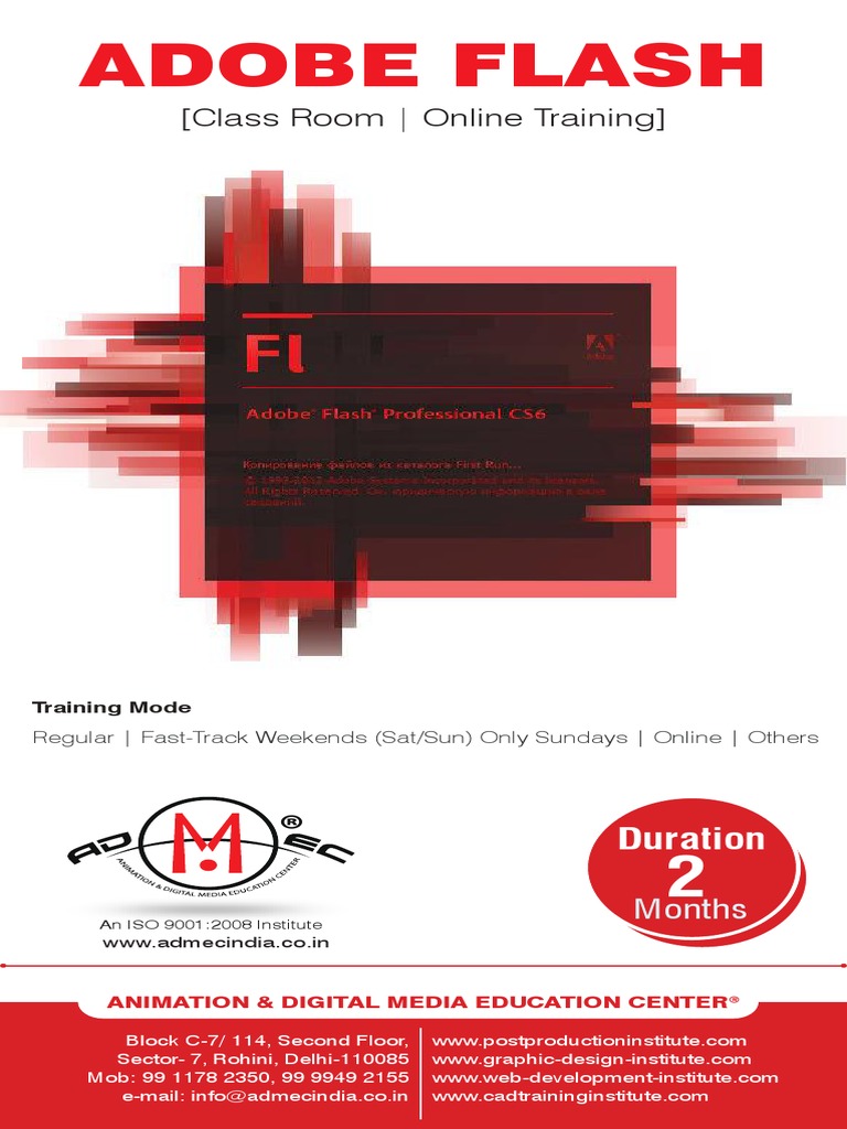 Adobe Flash: (Class Room - Online Training) | PDF | Adobe Flash | Action Script