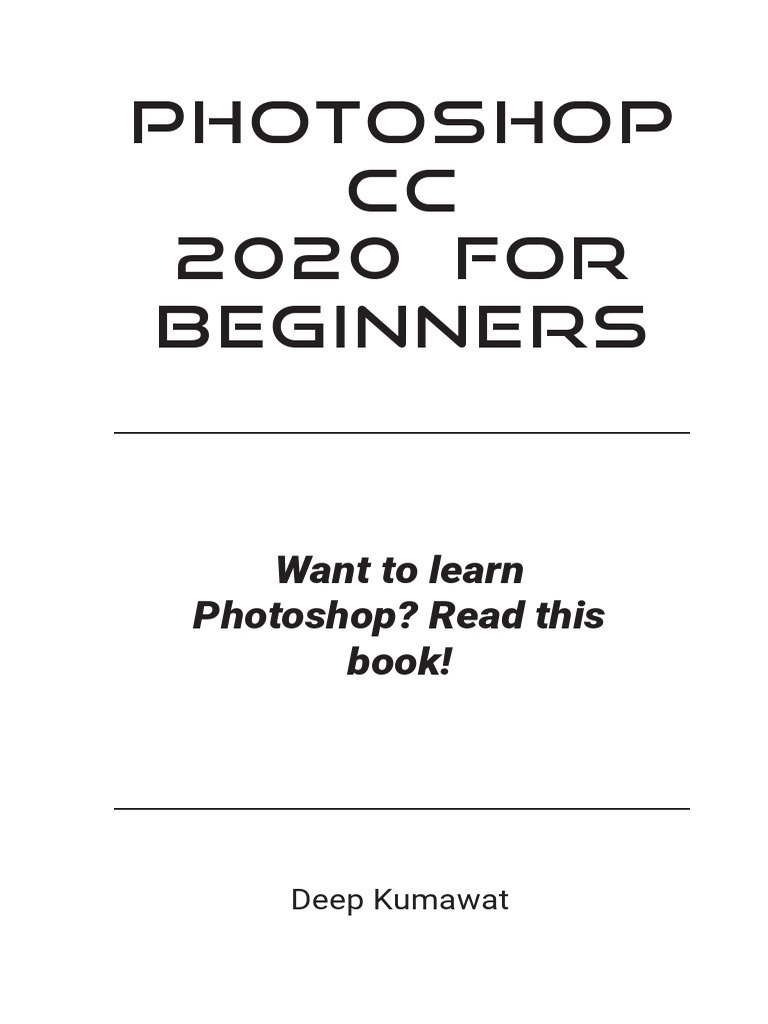 Photoshop CC 2020 For Beginners | PDF | Adobe Photoshop | Rgb Color Model